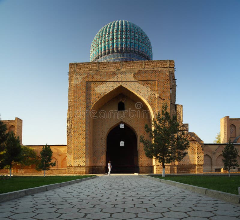 Samarkand stock image. Image of mosque, east, blue, cemetery - 45670291