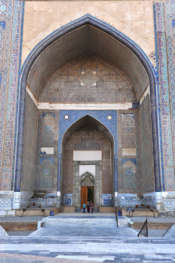 Samarkand: Entrance To Mosque Editorial Image - Image of ancient ...