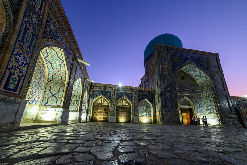Samarkand in the evening stock photo. Image of ages - 261010210