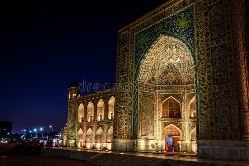 Samarkand in the evening editorial image. Image of muslim - 261010230