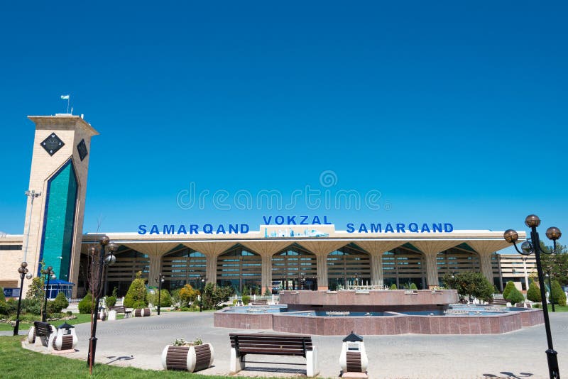 Samarqand Railway Station in Samarkand, Uzbekistan Editorial Photo ...