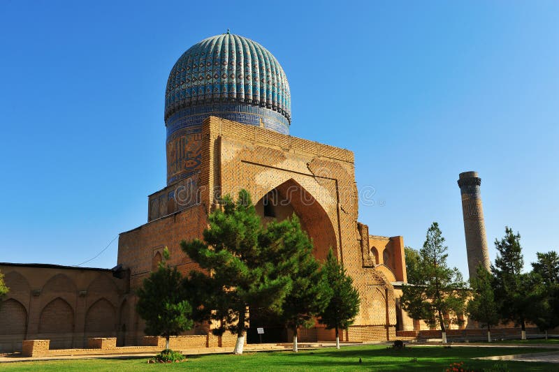 Samarkand: medieval mosque stock image. Image of ancient - 103478493