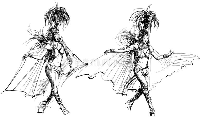 Samba Dancer Stock Illustrations – 3,519 Samba Dancer Stock ...