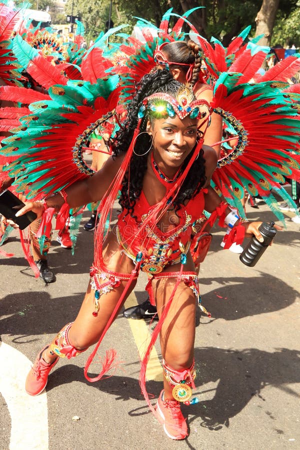 Samba Dancer at the Notting Hill Carnival in London in 2023 Editorial ...