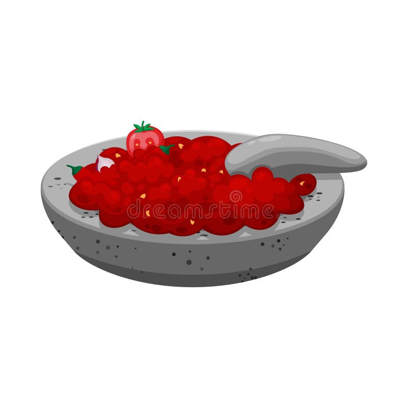 Sambal Background. Design with Cartoon Style Stock Vector ...