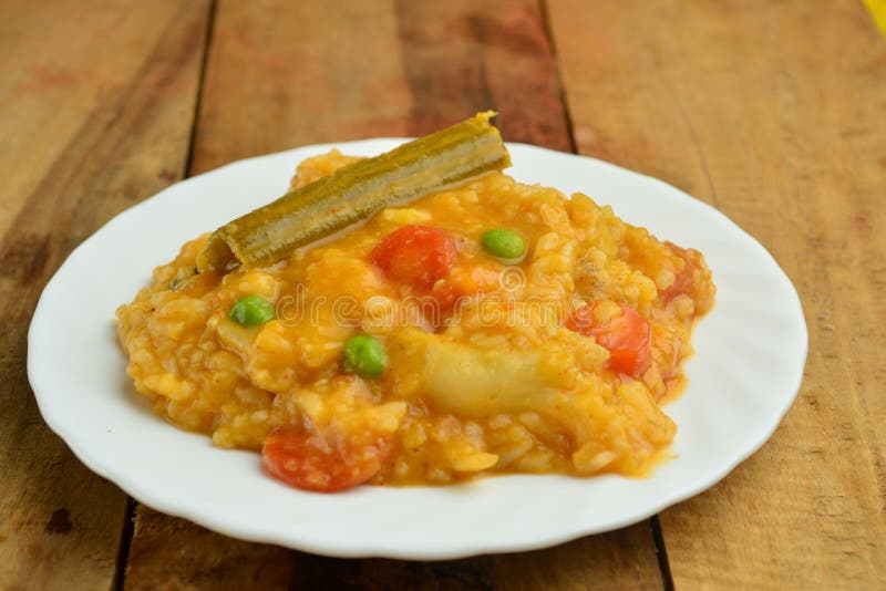 Sambhar Rice stock photo. Image of meal, drumstick, cuisines - 39067616