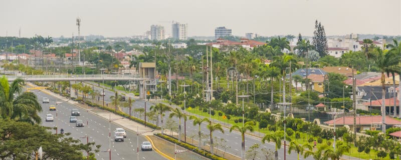 Samborondon Avenue Aerial View, Samborondon, Ecuador Editorial Stock ...