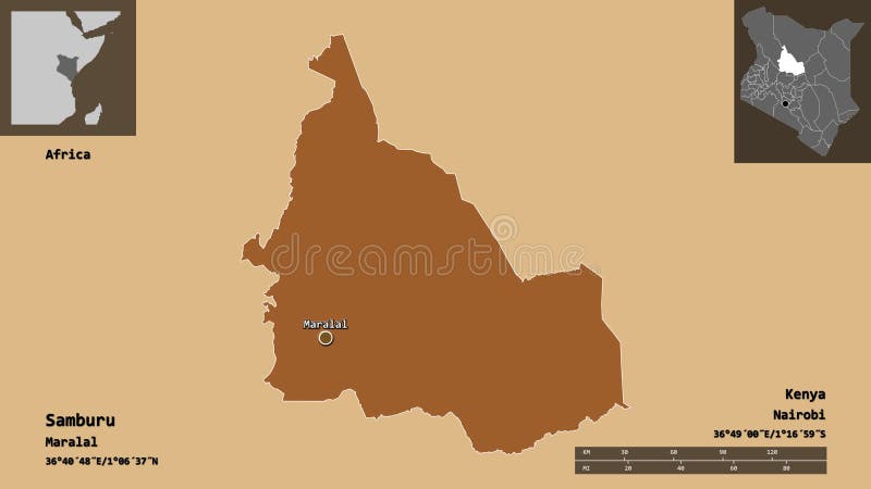 Samburu, County of Kenya,. Previews. Pattern Stock Illustration ...