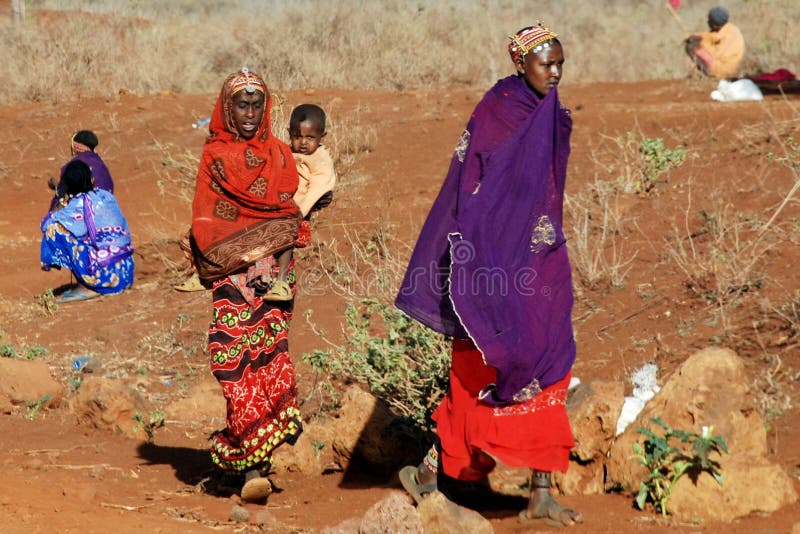 Samburu women editorial stock photo. Image of culture - 25366108