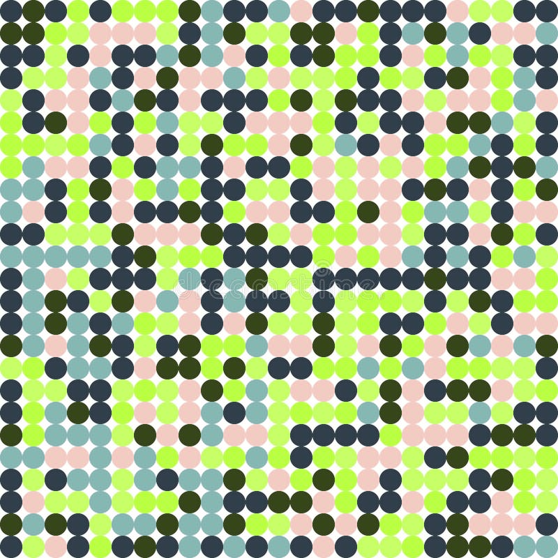 Same Circles Pattern Multycolor. Vector Seamless Background Stock ...