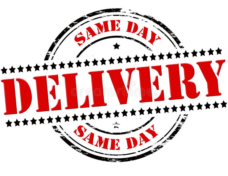 Same day delivery stock illustration. Illustration of date - 92047033