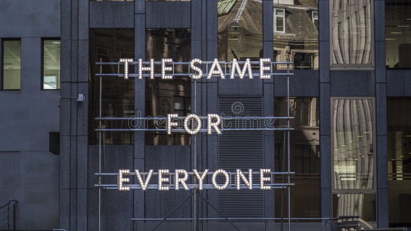 The same for everyone editorial photography. Image of modern - 159735217