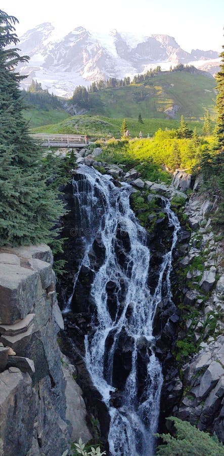 Same Picture of Waterfall Different Angle Stock Photo - Image of tree ...