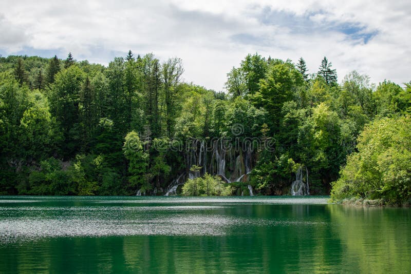 The Same Torrent of Water but from a More Centered Perspective. Stock ...