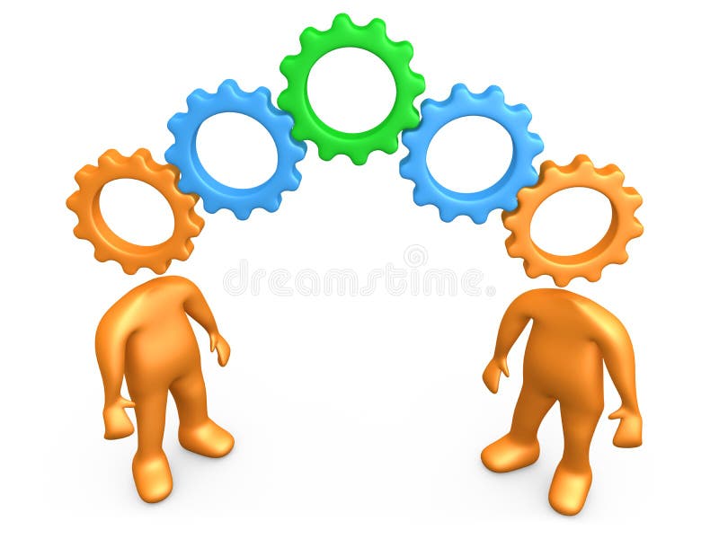 Team Thinking stock illustration. Illustration of cartoon - 7220875