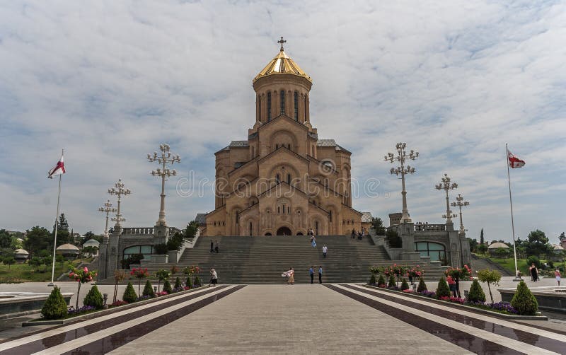 Sameba cathedral editorial stock photo. Image of religion - 51667713