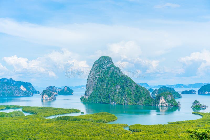 Samed Nang Chee View Point at Phang Nga, Stock Photo - Image of light ...