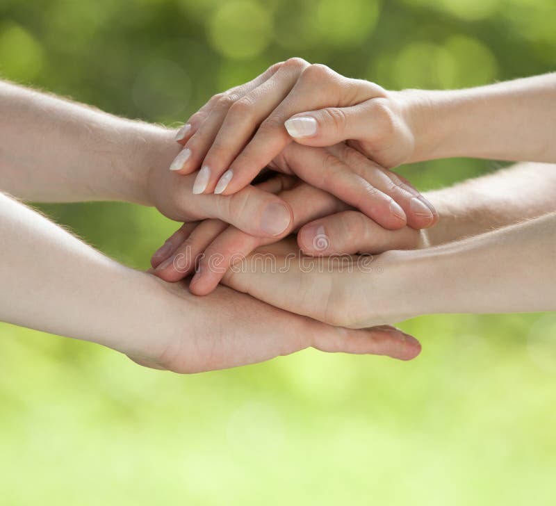 Verbonden Handen Van De Mens En Vrouw Stock Foto - Image of schoonheid ...