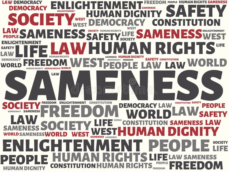SAMENESS - Image with Words Associated with the Topic COMMUNITY of ...