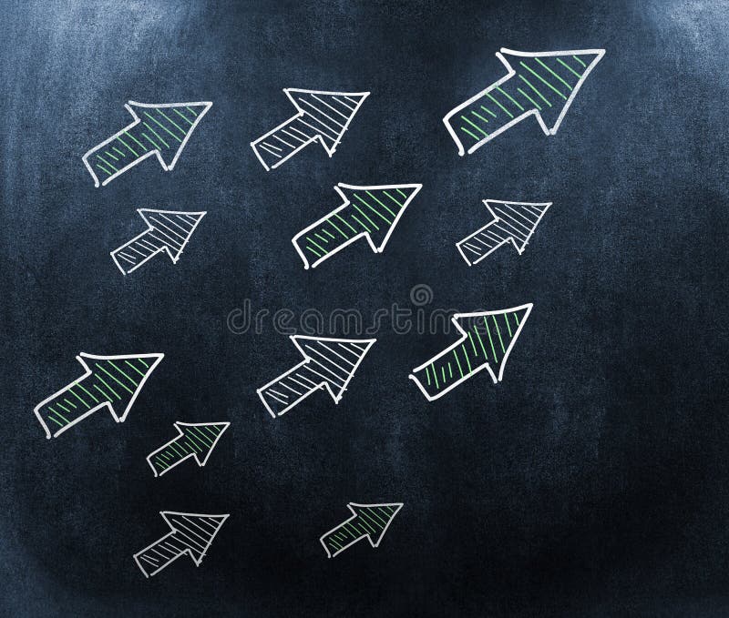 Samengesteld Beeld Van Pijl Het Uitgaan Stock Illustratie ...