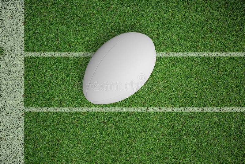 Samengesteld Beeld Van Rugbybal Stock Illustratie - Illustration of ...