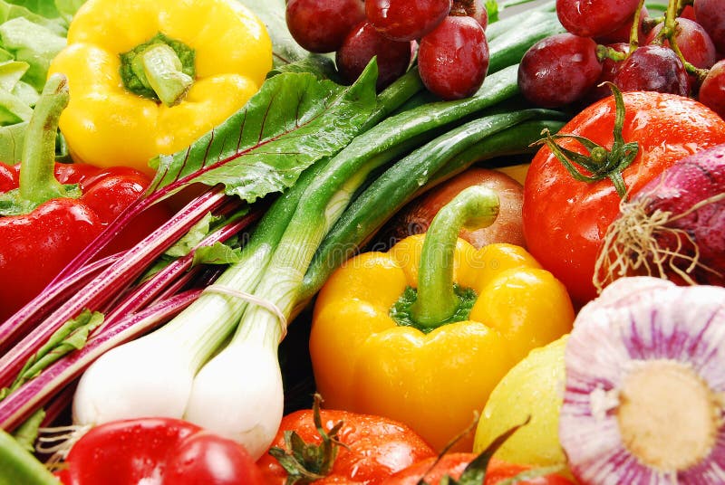 Samenstelling Met Rauwe Groenten Stock Afbeelding - Image of wortel ...