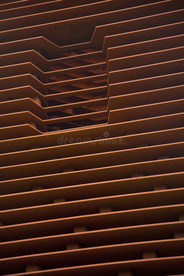 Samenstelling Van Staal Cor-Tien Stock Foto - Image of roest ...