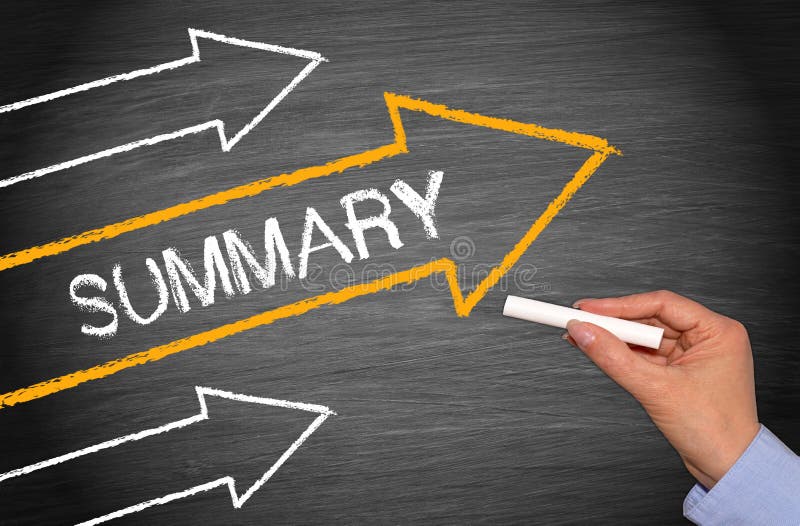 Samenvatting - Pijlen Met Tekst Stock Afbeelding - Image of pijlen ...