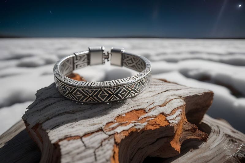 Sami Jewelry Mockup for Arctic Luxury Stock Illustration - Illustration ...