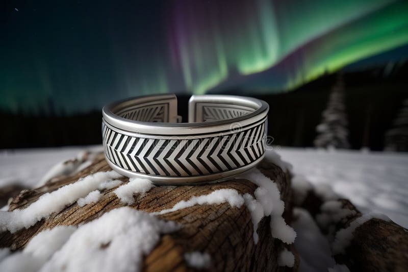 Sami Jewelry Mockup for Arctic Luxury Stock Illustration - Illustration ...
