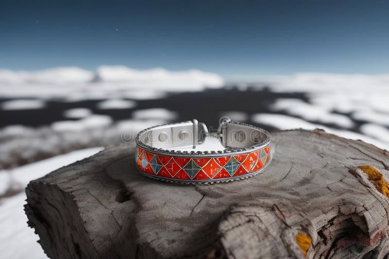 Sami Jewelry Mockup for Arctic Luxury Stock Illustration - Illustration ...