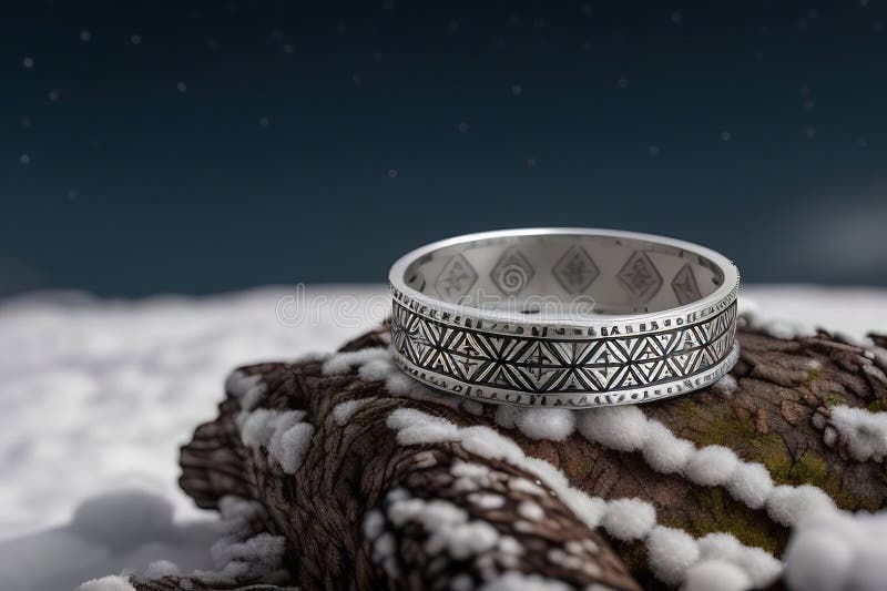Sami Jewelry Mockup for Arctic Luxury Stock Illustration - Illustration ...
