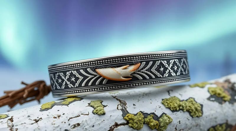Sami Jewelry Mockup for Arctic Luxury Stock Illustration - Illustration ...