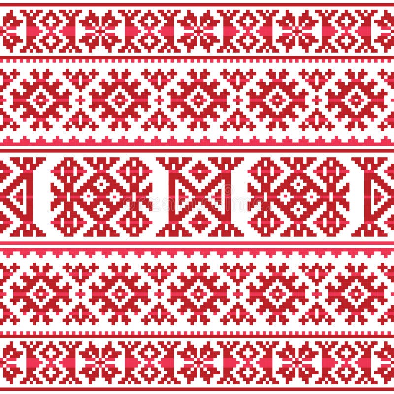 Sami Seamless Pattern, Lapland Folk Art, Traditional Knitting and ...