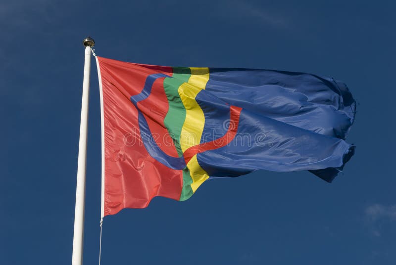 Sami of Sapmi-vlag stock afbeelding. Image of scandinavië - 58579847
