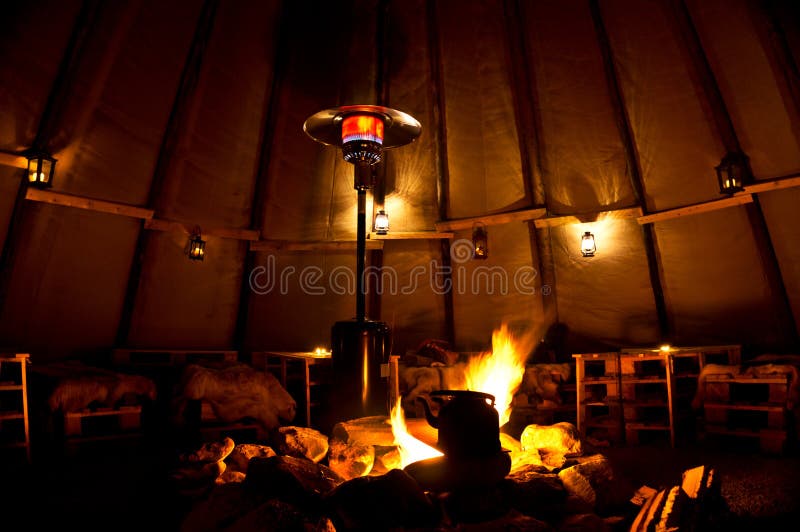 Sami Tent stock image. Image of scandinavia, tromsacedil - 42557919