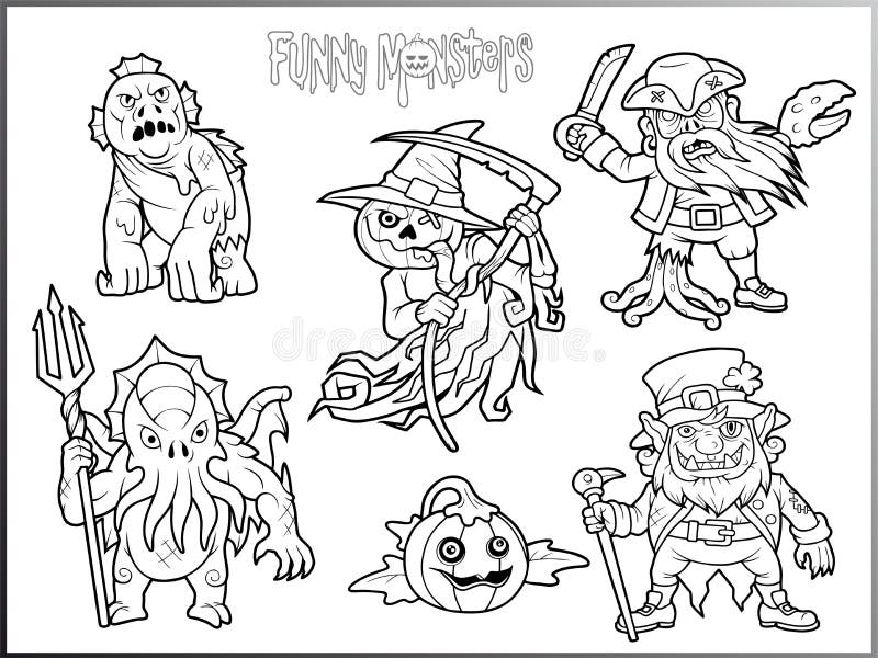 Baba Yaga Häxa Från Ryska Folk Sagor Vektor Illustrationer ...