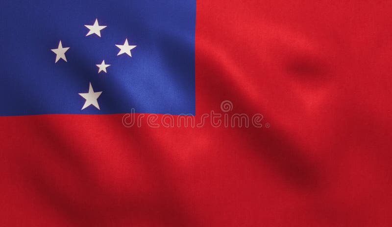 Samoa Flag stock illustration. Illustration of dimensional - 93213384
