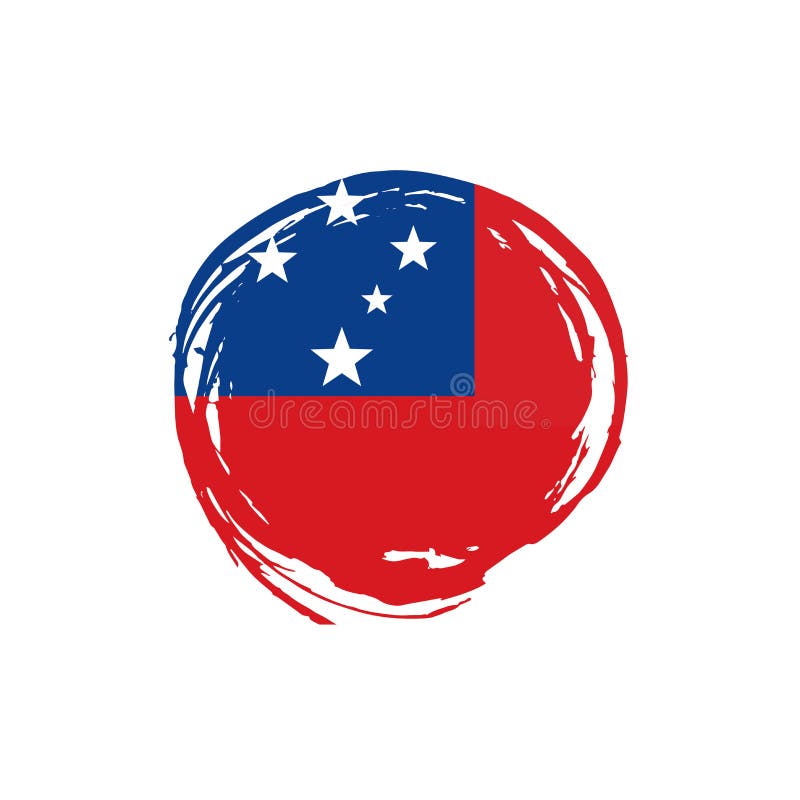 Samoa flag, illustration stock illustration. Illustration of color ...