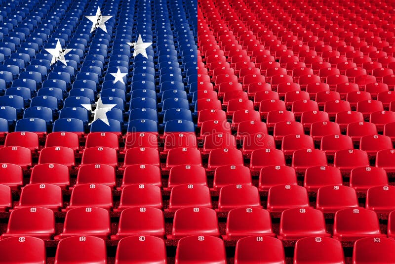 Samoa Flag Stadium Seats. Sports Competition Concept. Stock Image ...