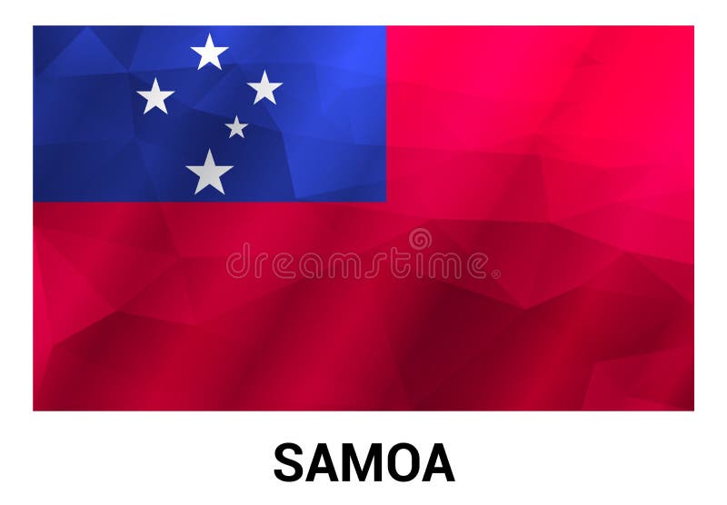 Samoa flags design vector stock vector. Illustration of country - 132413574