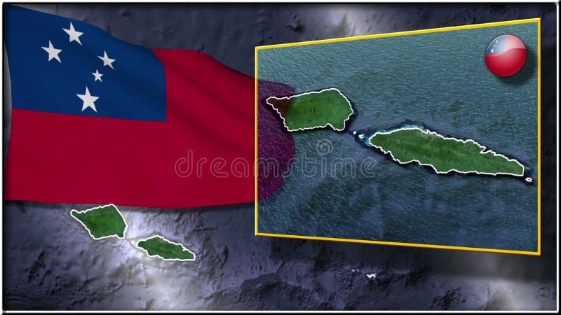 Samoa Infographic Animation Map Stock Footage - Video of guiana ...