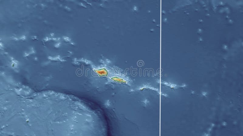 Samoa - Relief. Neighborhood, Outline Stock Illustration - Illustration ...