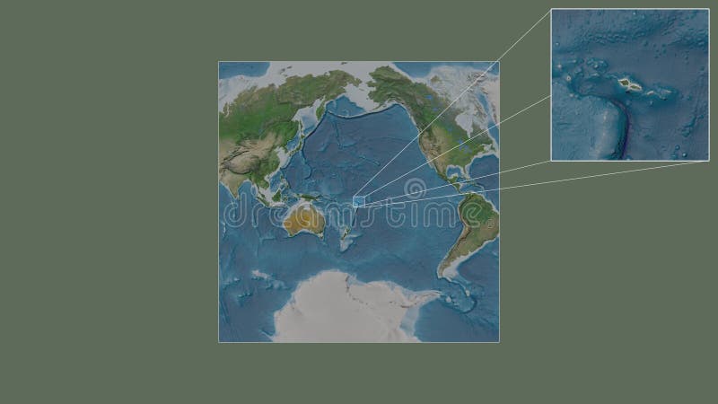 Samoa - Satellite. Area Extracted Stock Illustration - Illustration of ...