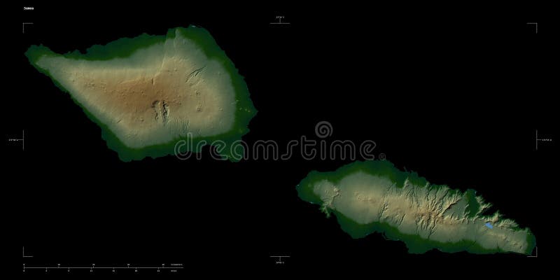 Samoa Shape on Black. Physical Stock Illustration - Illustration of ...