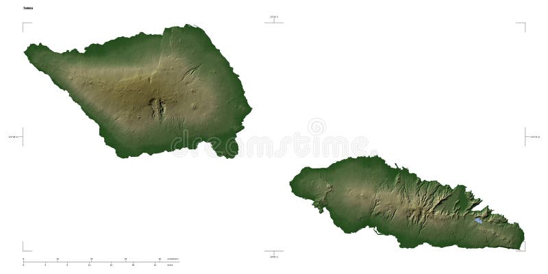 Samoa shape on white. Pale stock illustration. Illustration of border ...