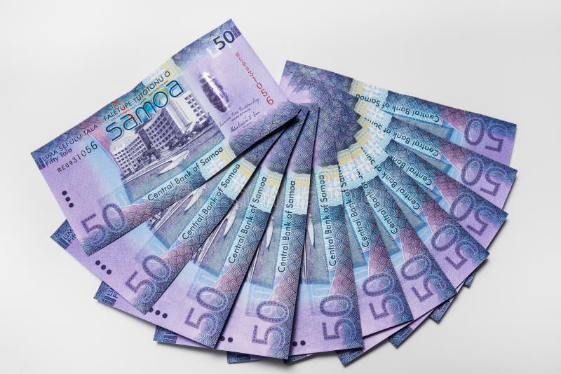 Samoa Tala bank notes stock image. Image of monetary - 78605877