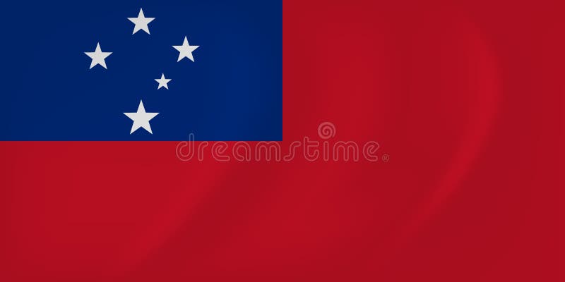 Samoa waving flag stock vector. Illustration of color - 84537888