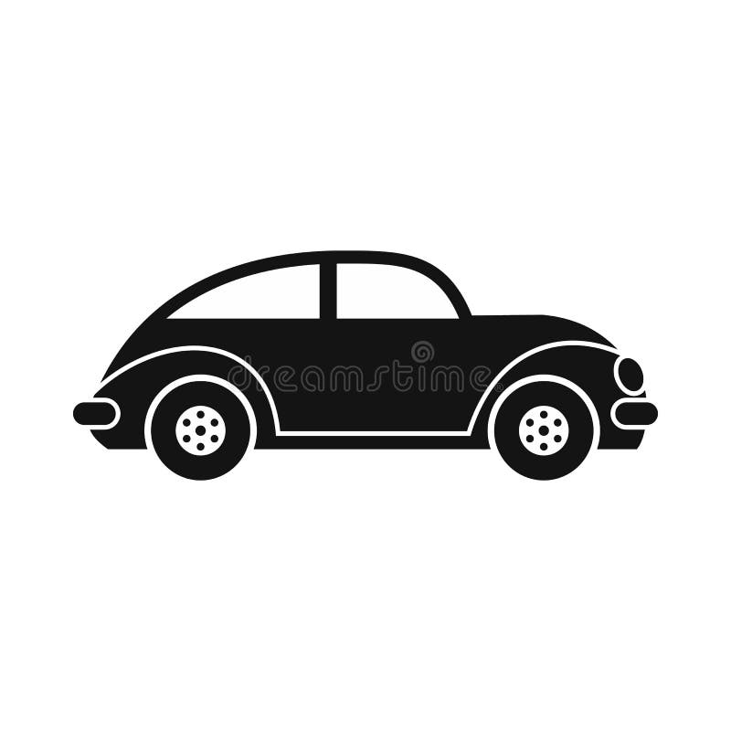 Samochodowa Rocznika Samochodu Ikona Ilustracja Wektor - Ilustracja ...