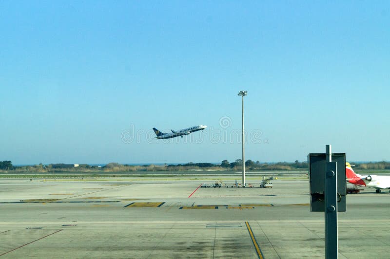 Start samolotu obraz stock. Obraz złożonej z wakacje, jethro - 1665413